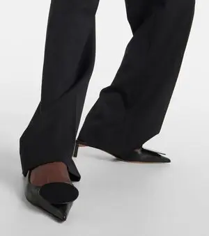 Jacquemus Les Slingbacks Duelo Leather Pumps - Black