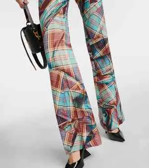VIVIENNE WESTWOOD W Ray Tartan Flared Pants