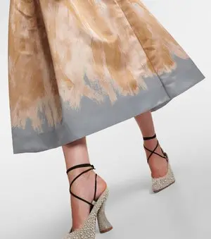Dries Van Noten Printed High-rise Midi Skirt - Multicoloured