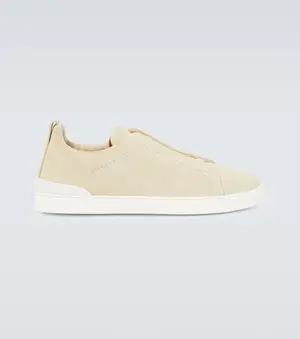 Zegna Triple Stitch Sneakers - Beige