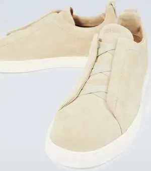 Zegna Triple Stitch Sneakers - Beige