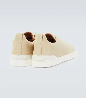 Zegna Triple Stitch Sneakers - Beige