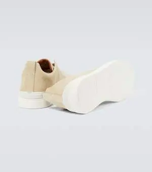 Zegna Triple Stitch Sneakers - Beige