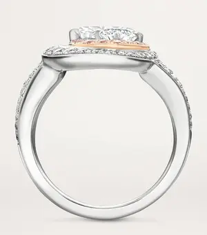 BOODLES Platinum And Rose Gold National Gallery Motherhood Diamond Ring