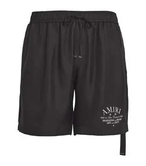 Amiri Silk Logo Shorts
