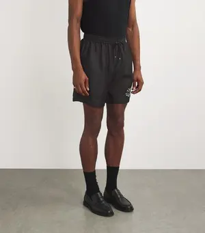 Amiri Silk Logo Shorts