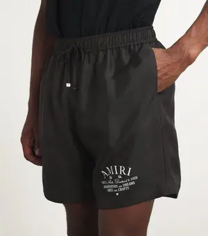 Amiri Silk Logo Shorts