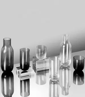 RICHARD BRENDON Crystal Optic Highball Glasses