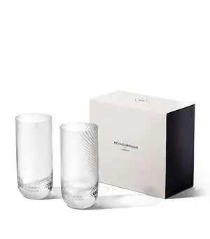 RICHARD BRENDON Crystal Optic Highball Glasses