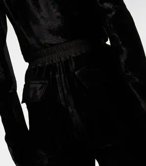 Rick Owens Dietrich Crêpe Sweatpants - Black
