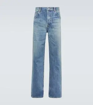 Saint Laurent Mid-rise Straight Jeans - Blue