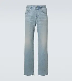 Saint Laurent Mid-rise Straight Jeans - Blue