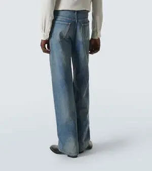 Saint Laurent Mid-rise Straight Jeans - Blue