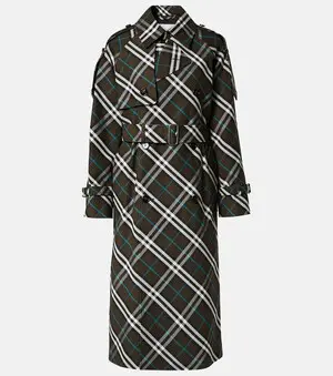 Burberry Check Trench Coat - Multicoloured