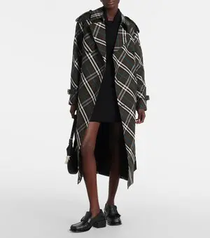 Burberry Check Trench Coat - Multicoloured