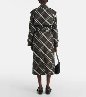 Burberry Check Trench Coat - Multicoloured