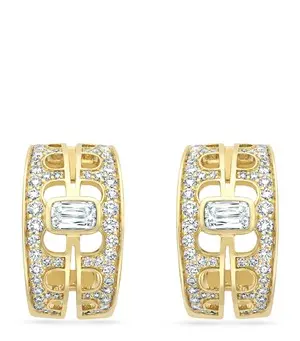 BOODLES Yellow And Diamond National Gallery Perspective Earrings - Gold
