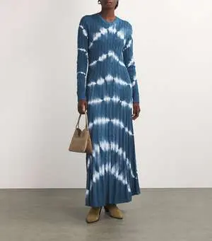 Ralph Lauren Cable-knit Tie-dye Maxi Dress