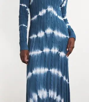 fitted lace wedding dress Women's Long Sleeve Tie-Dye Style Maxi Dress main image 0