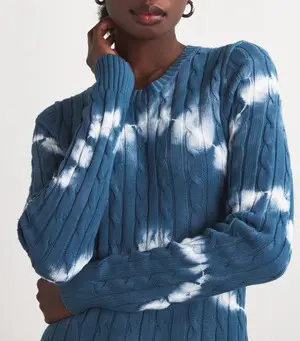 Ralph Lauren Cable-knit Tie-dye Maxi Dress