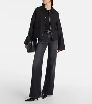 RE/DONE Mid-rise Wide-leg Jeans - Black