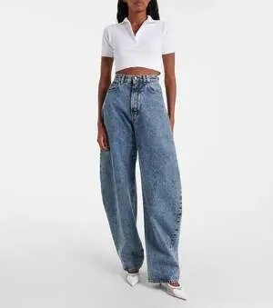 Alaïa Cropped Polo Shirt