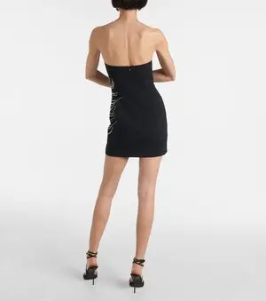 David Koma Crystal-embellished Mini Dress