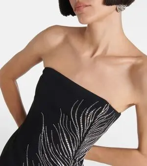 David Koma Crystal-embellished Mini Dress