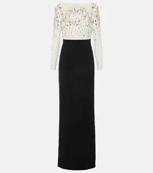 Safiyaa Racha Embroidered Gown