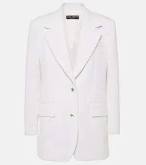 Women's White Tweed Blazers