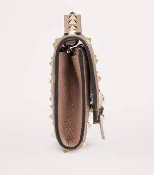 Valentino Garavani Leather Rockstud Chain Wallet