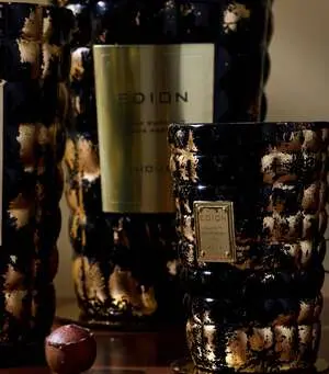 EDION Cello Suite No.7 Wood Harmony Candle - Black