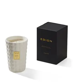 EDION Cello Suite No.7 Wood Harmony Candle White
