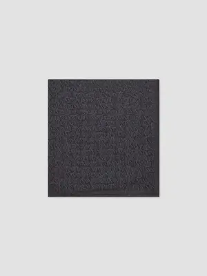 Saint Laurent Large Square Scarf In Casein Fiber And Modal - Medium Grey