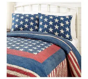 MODERN HEIRLOOM Americana Patch 3pc King Quilt Set