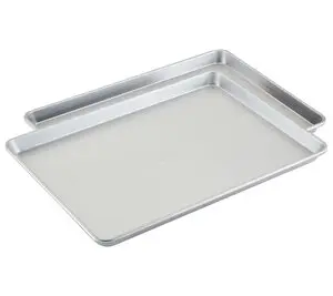 ANOLON Pro-bake Aluminized Steel 2pc Half Sheet Baking Pan Set - One-color