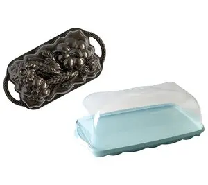 NORDICWARE Sunflower & Pumpkin Loaf Pan & Keeper Set - One-color
