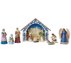 JIM SHORE 10 Pc Nativity Set Figurines - One-color
