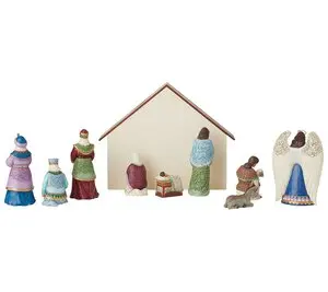 JIM SHORE 10 Pc Nativity Set Figurines