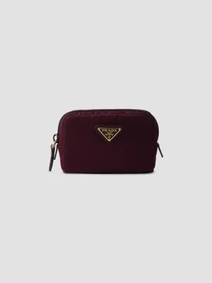 Prada Prada Re-Nylon Necessaire Pouch Dark Red