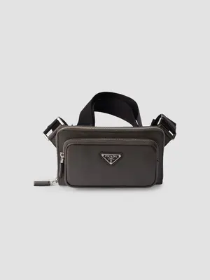 Prada Saffiano Leather Belt Bag - Grey