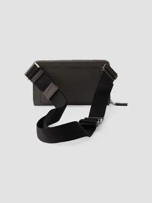 Prada Saffiano Leather Belt Bag - Grey