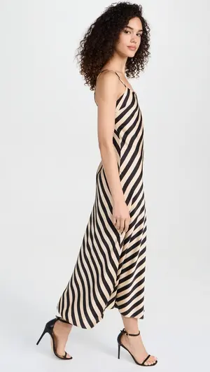 Endless Rose Striped Maxi Slip Dress