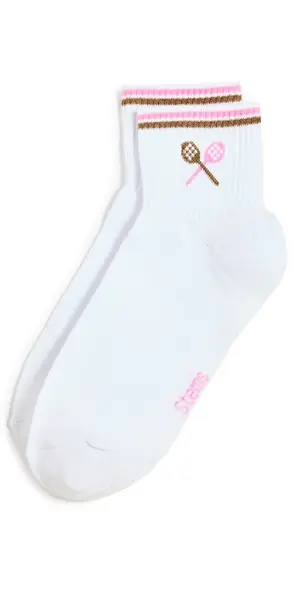 STEMS Stems Prep School Ankle Socks Pink/ivory