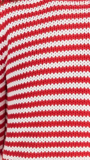 LA LIGNE Fine Stripe Mini Marina Sweater