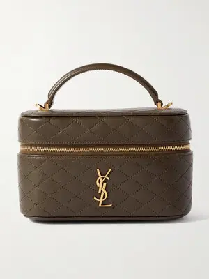 Saint Laurent Gaby Quilted Shoulder Bag Green