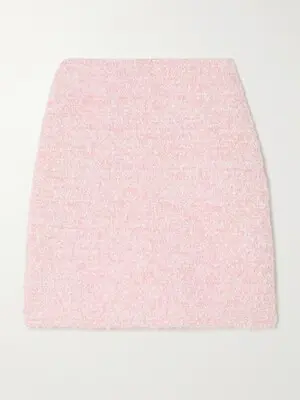 Balenciaga Metallic Cotton-blend Tweed Mini Skirt