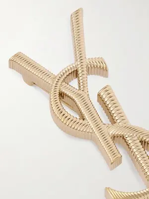 Saint Laurent Cassandre Brooch - Gold
