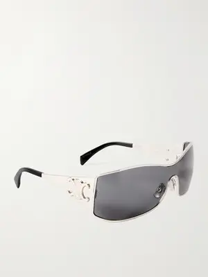 Celine Rectangular -tone Sunglasses - Silver