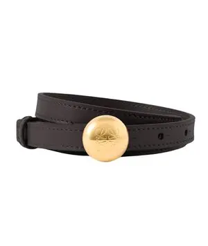Loewe Pebble Embellished Leather Belt